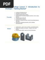 Onshape Workshop 1 Booklet | PDF | Computer File | Computer Aided Design