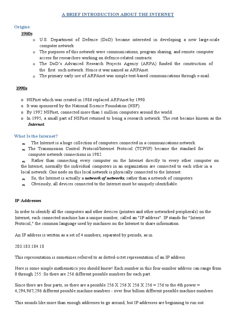 Introduction To Networks | PDF | Xml | Xslt