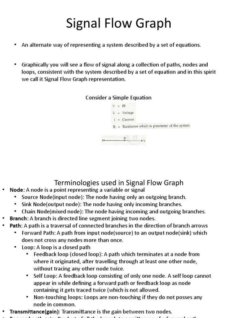 Signal Flow Graph | PDF | Mathematical Relations | Discrete Mathematics