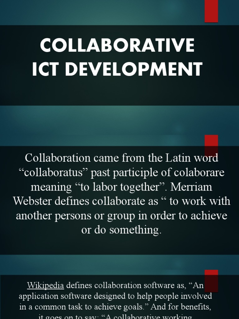 Lesson 5 Collaborative ICT Development | PDF | Human Communication | Computing