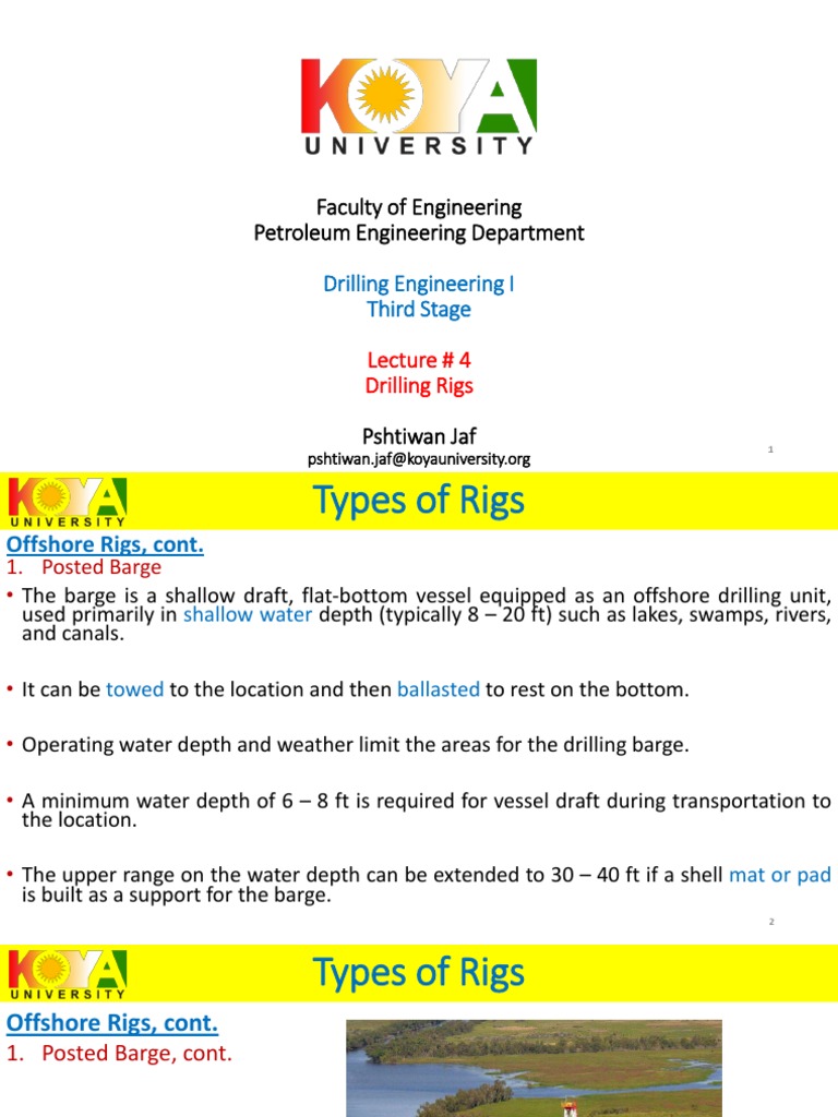 Faculty of Engineering Petroleum Engineering Department: Drilling ...