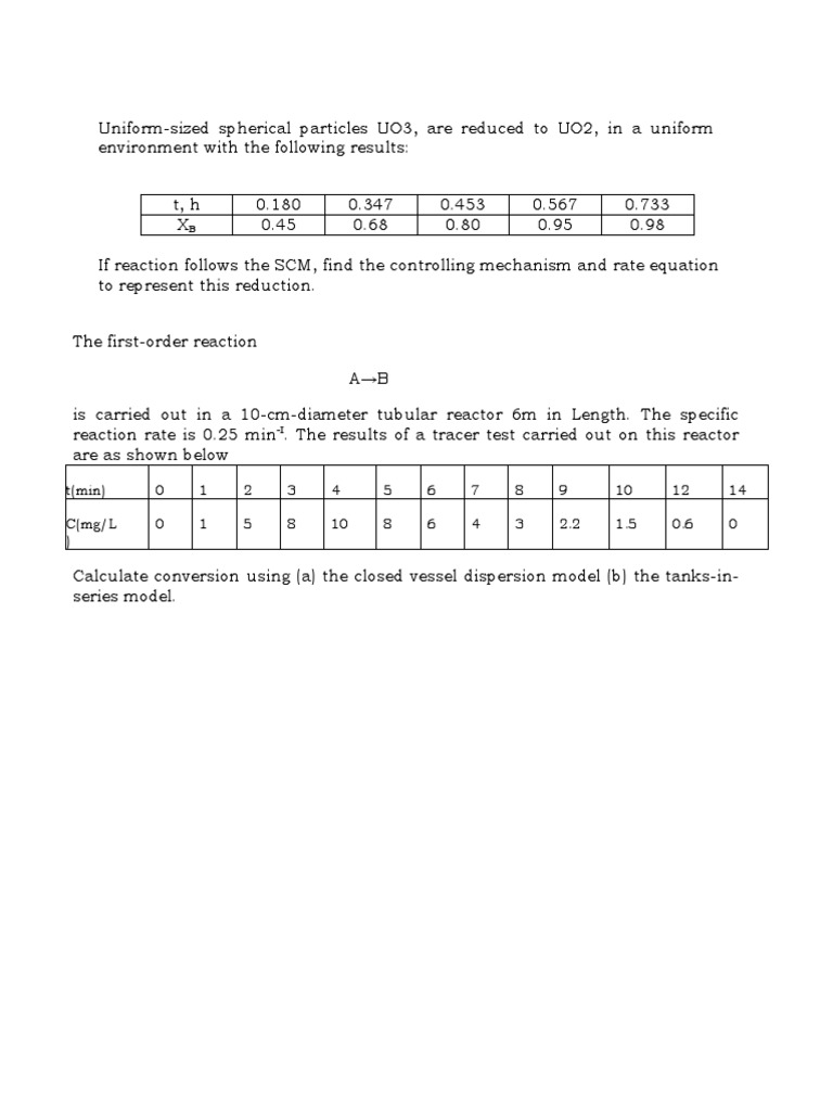 UO3 to UO2 Reduction: SCM Analysis | PDF | Teaching Methods & Materials | Technology & Engineering
