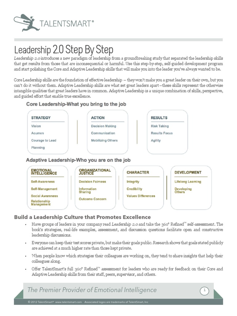 2.0 Step by Step: Leadership | PDF | Leadership | Cognitive Science