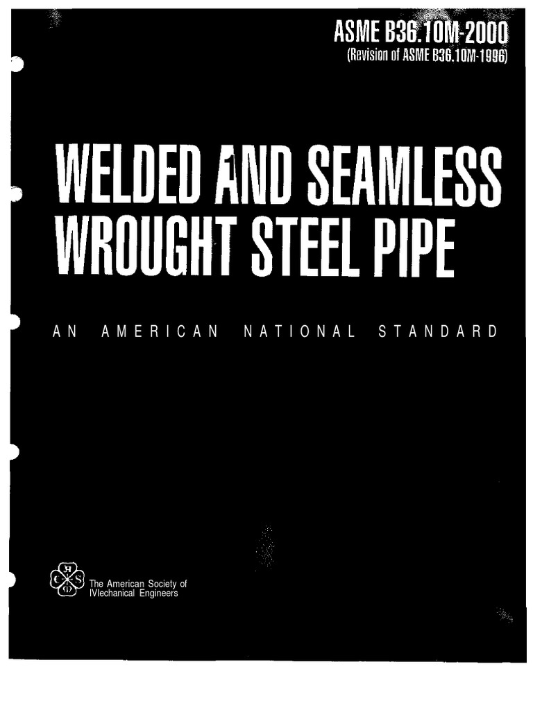 Asme B36.10M PDF | PDF | Pipe (Fluid Conveyance) | Mechanical Engineering