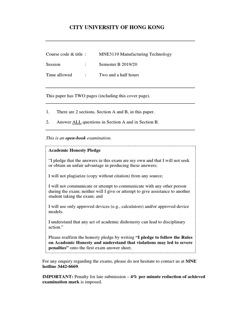Exam PDF | PDF | Academic Dishonesty | Test (Assessment)