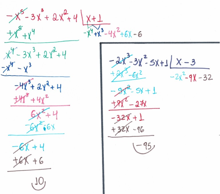 Divisão de Polinômios - Método 1 - 3º Ano PDF | PDF