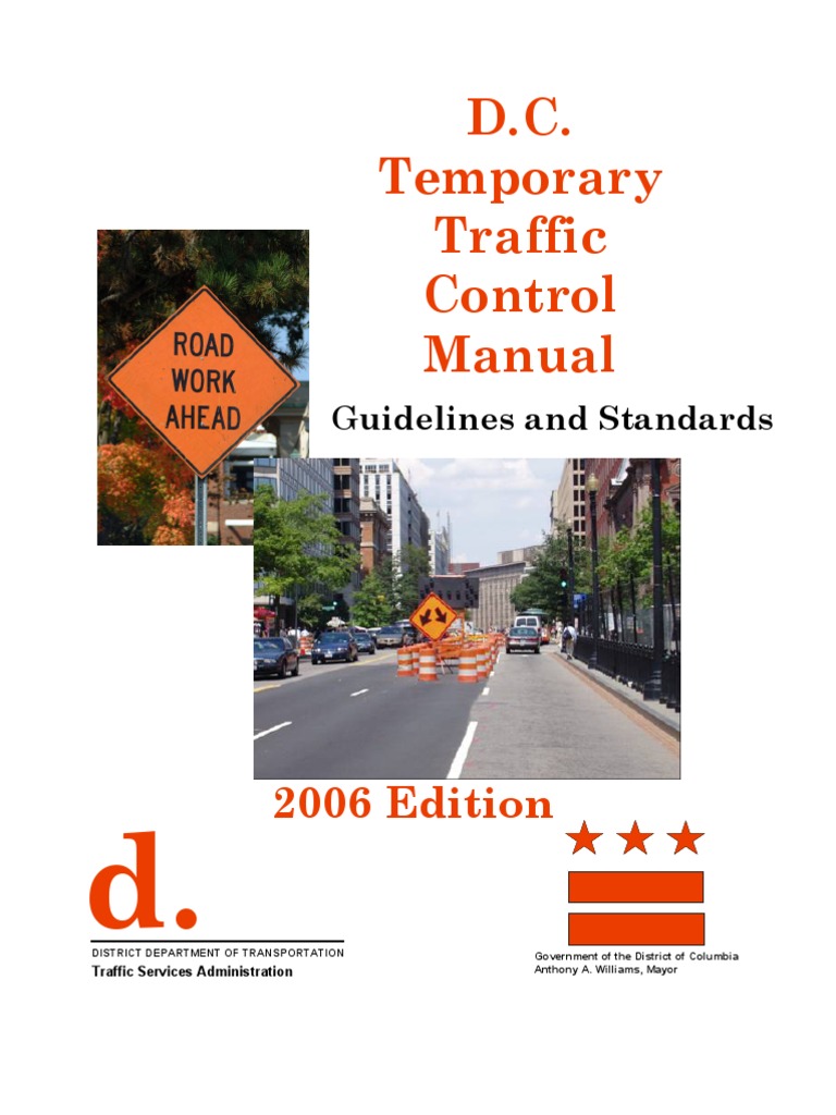 DDOT Work Zone Temporary Traffic Control Manual 2006 | PDF | Traffic ...