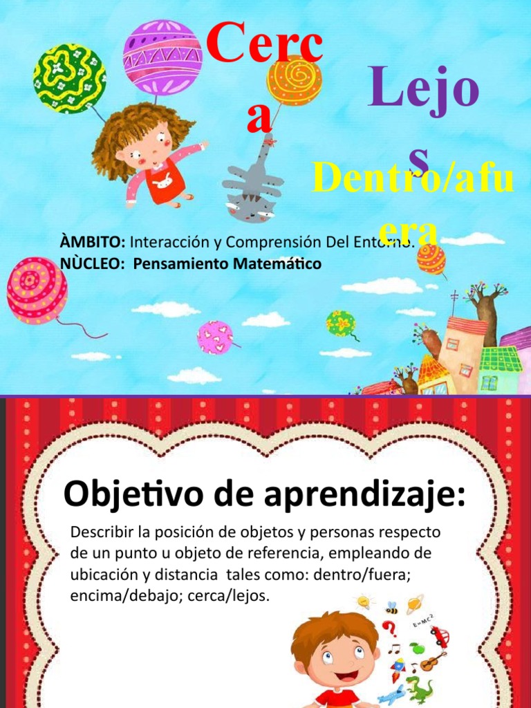 Posición de Objetos y Nociones Espaciales | PDF | Crecimiento personal ...