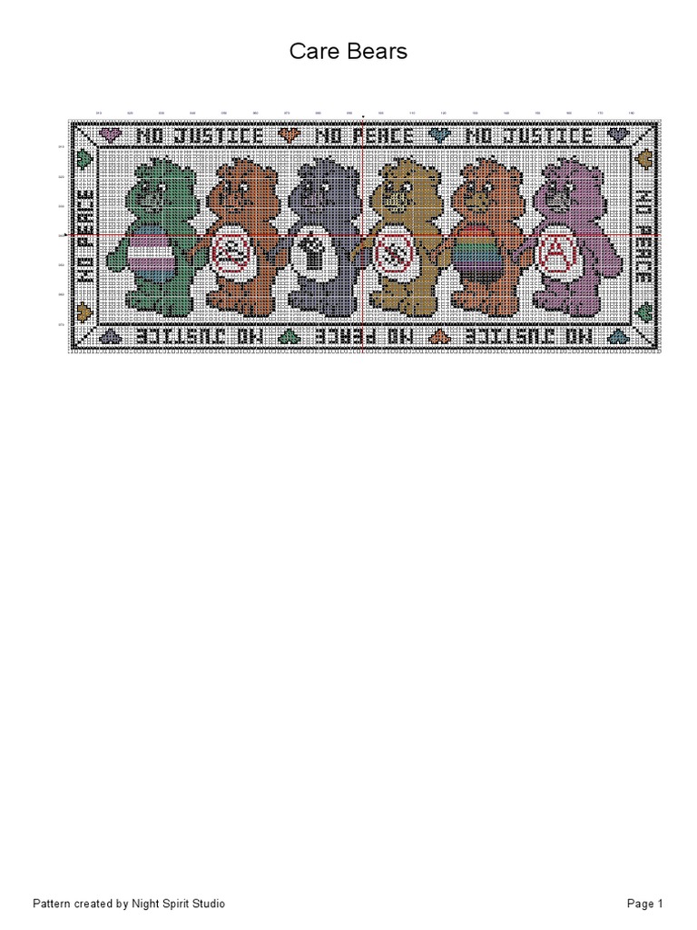 Care Bears: Pattern Created by Night Spirit Studio | PDF | Graphic ...