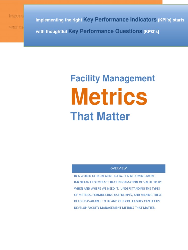 Facility Management Metrics That Matter | PDF | Performance Indicator ...