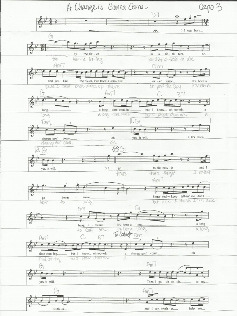 A Change Is Gonna Come | PDF