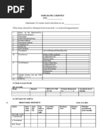 Sbi Assets & Liabilities Format | PDF | Investing | Business