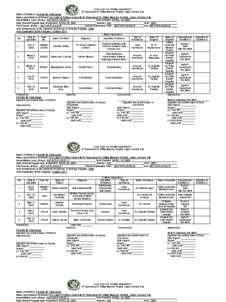 PRC Form PJ | PDF | Nursing | Health Sciences