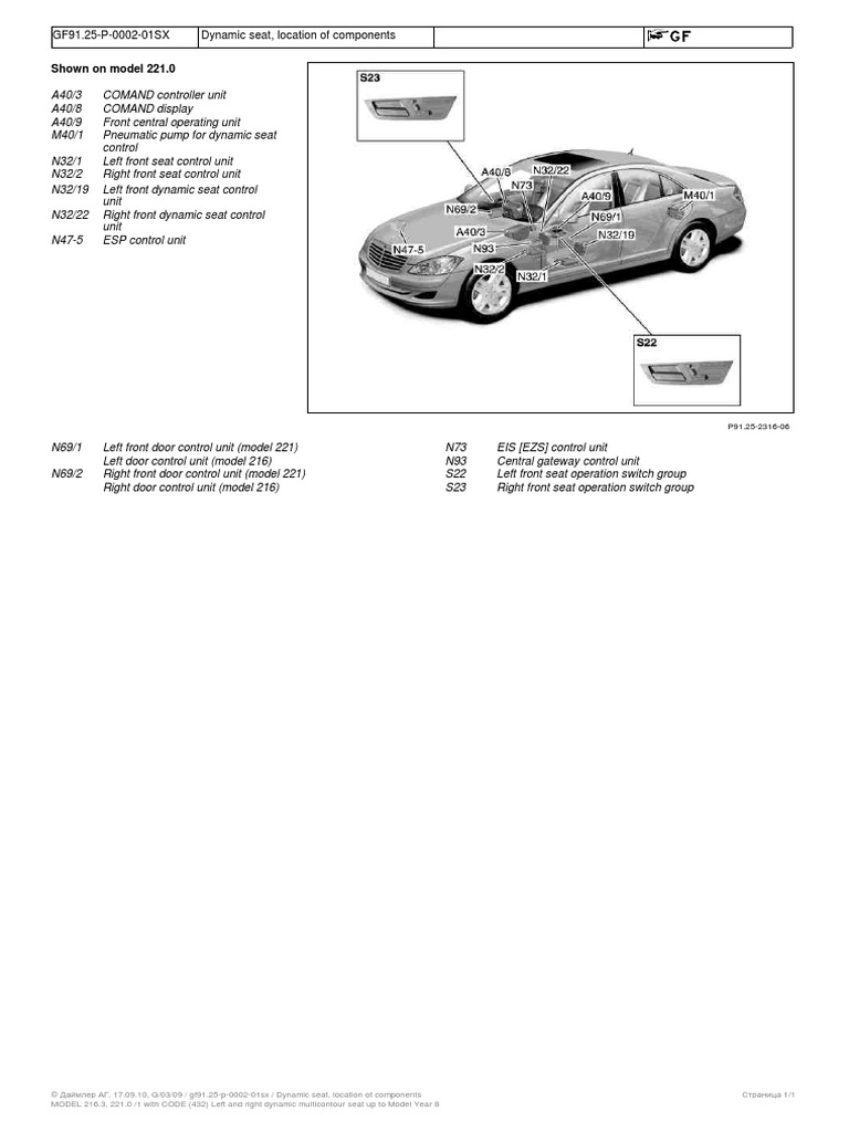Dynamic Seat, Location of Components | PDF | Technology & Engineering