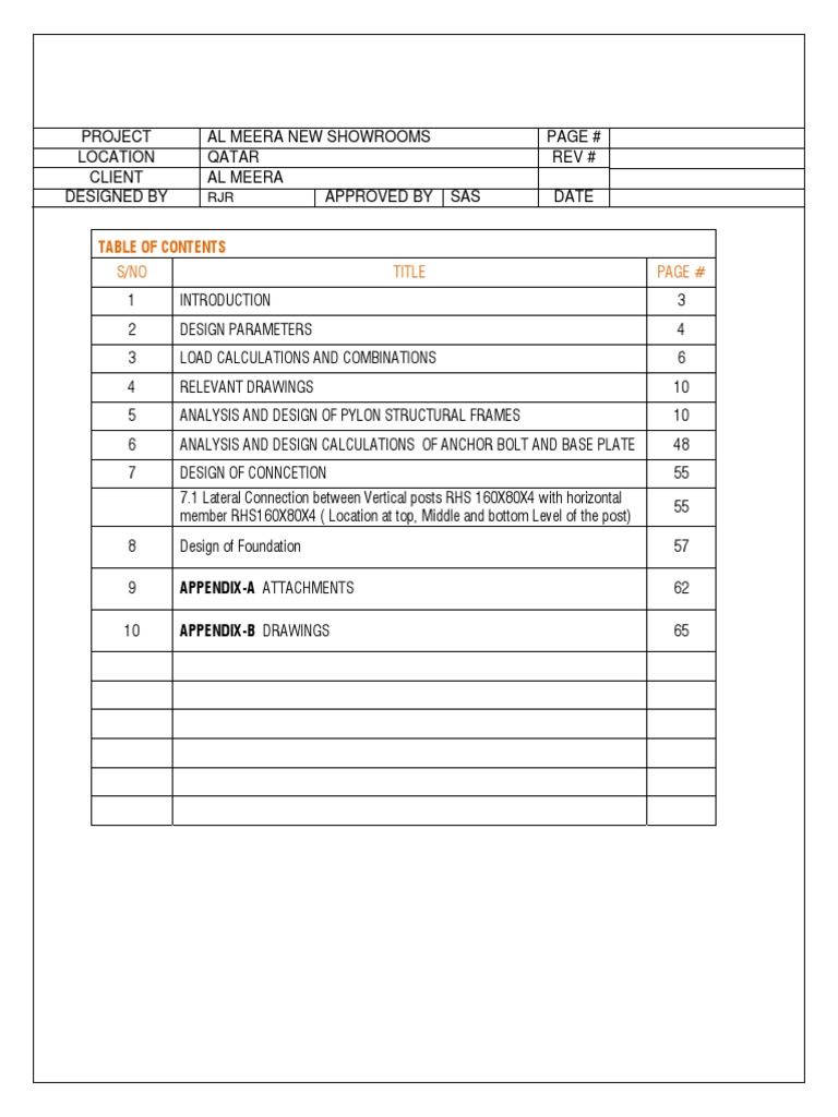 S/No Title #: Appendix-A Attachments Appendix-B Drawings | PDF