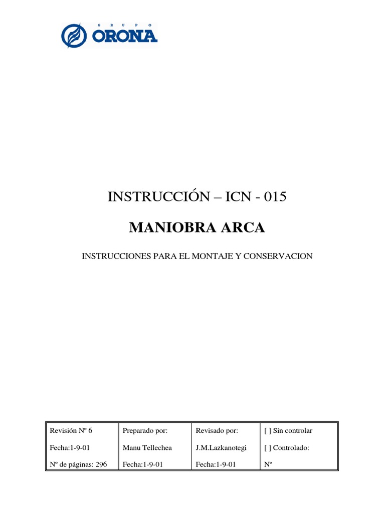 ORONA Arca Manual | PDF | Movimiento (física) | Relé