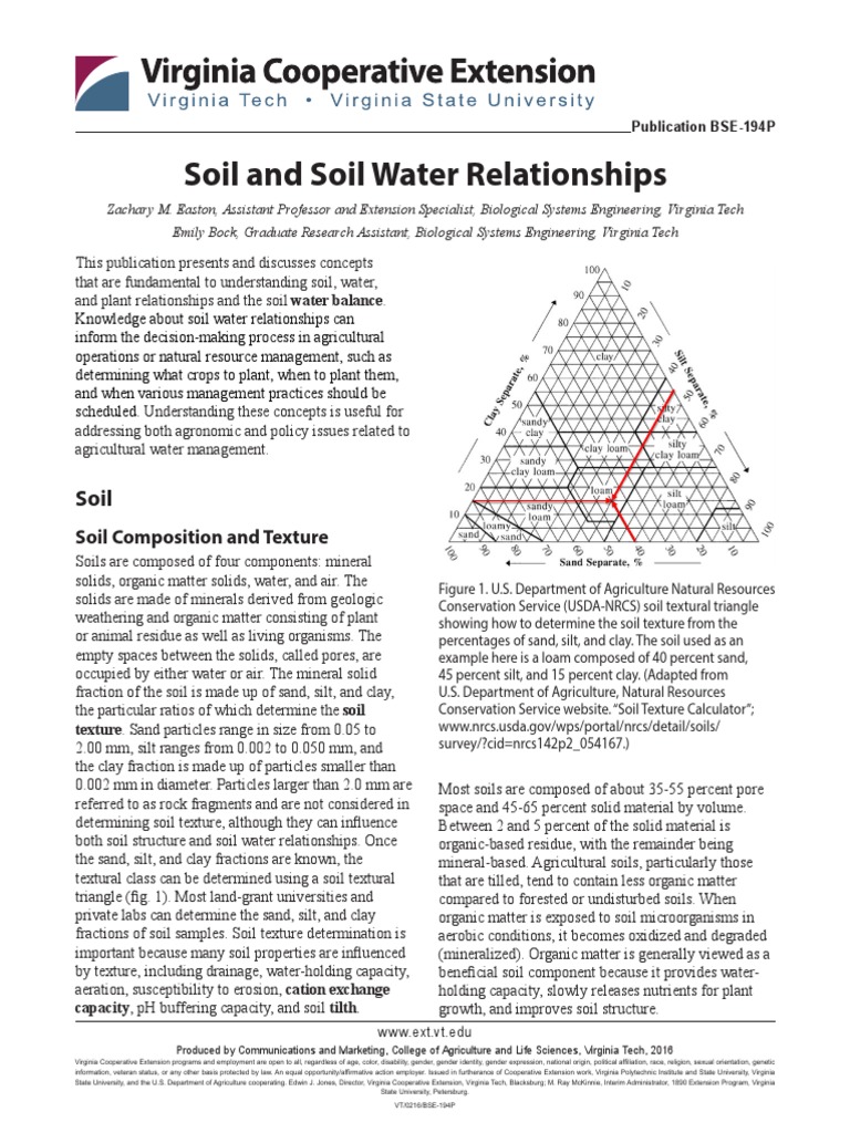 Soil and Soil Water Relationships | PDF | Soil | Porosity