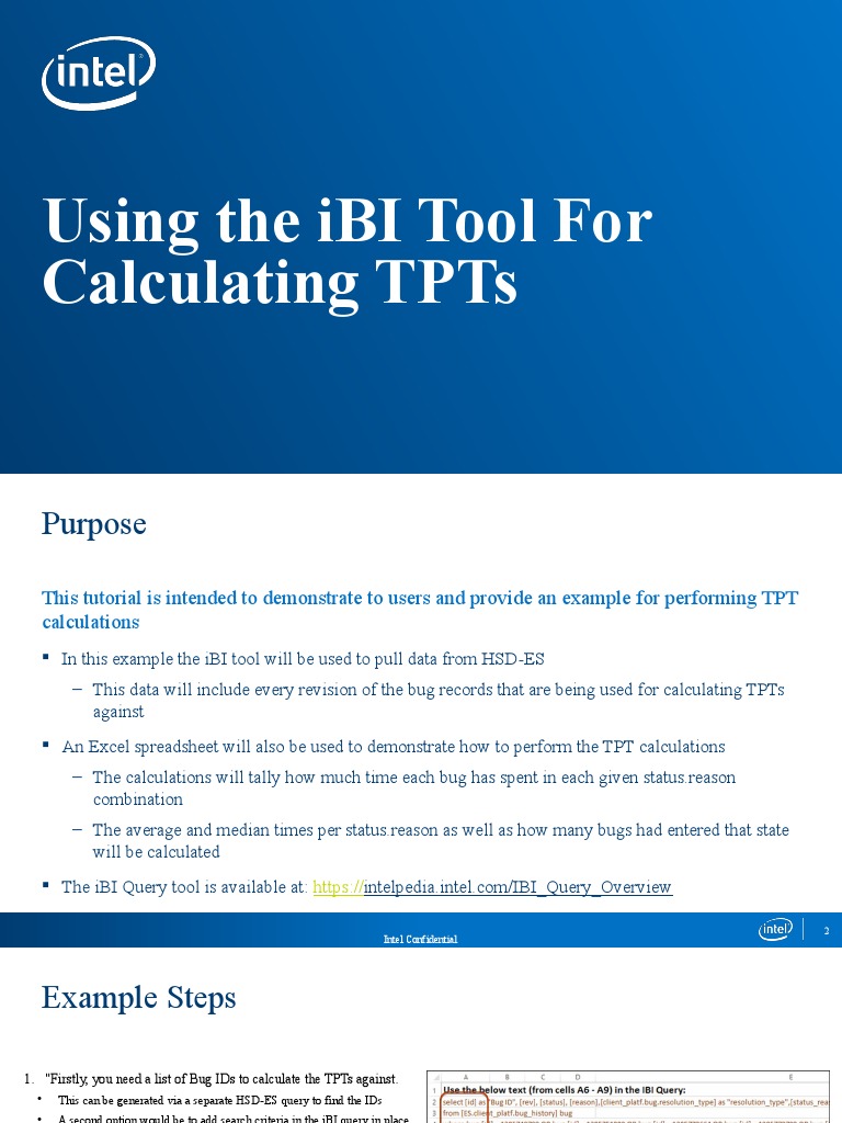 iBI Tool TPT Calculation Guide | PDF | Worksheet | Microsoft Excel