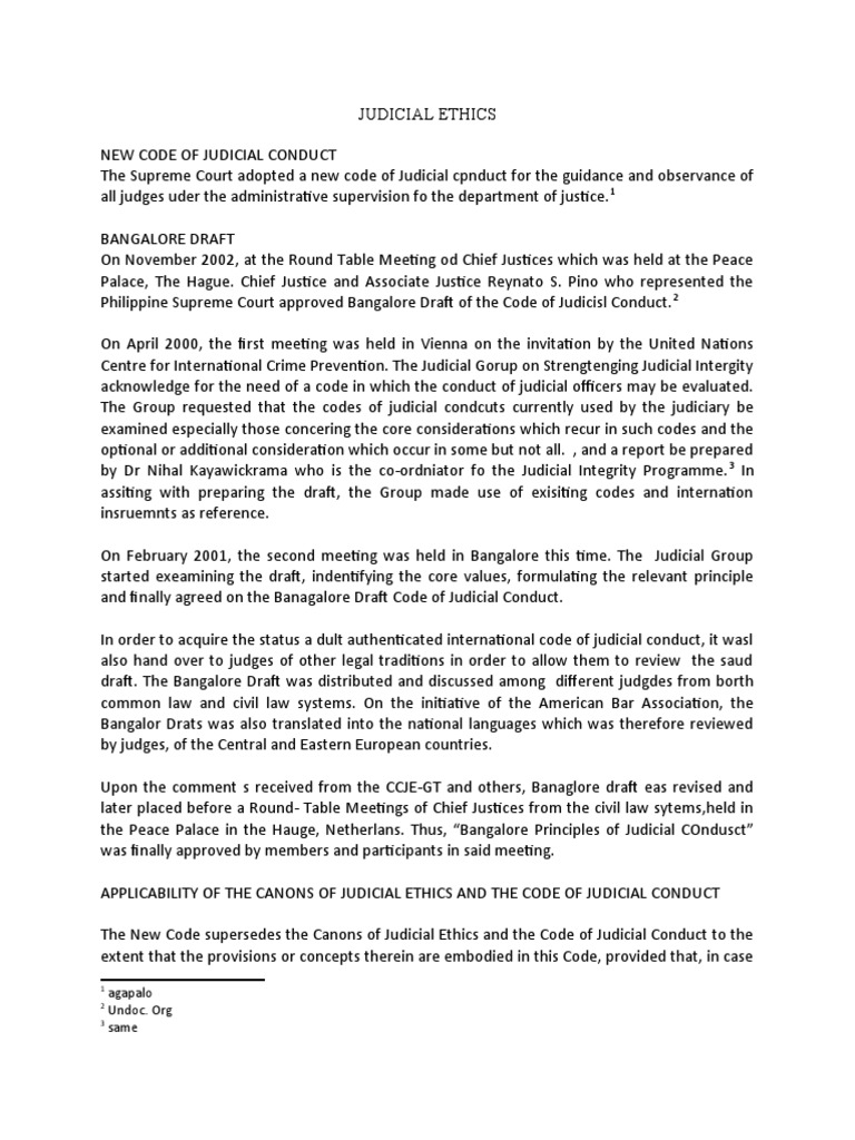 Ethics Research Paper | PDF | Judge | Judiciaries