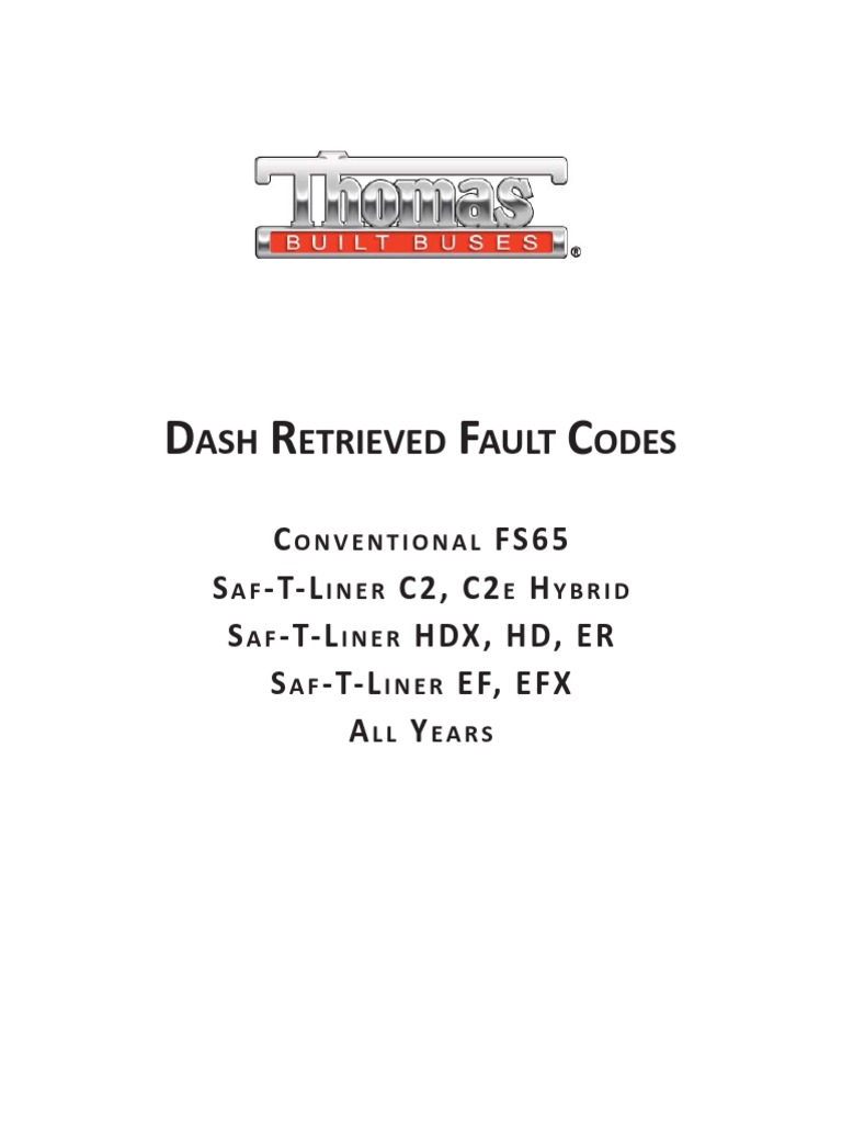Fault Codes for Dash Systems | PDF | Transportation Engineering ...