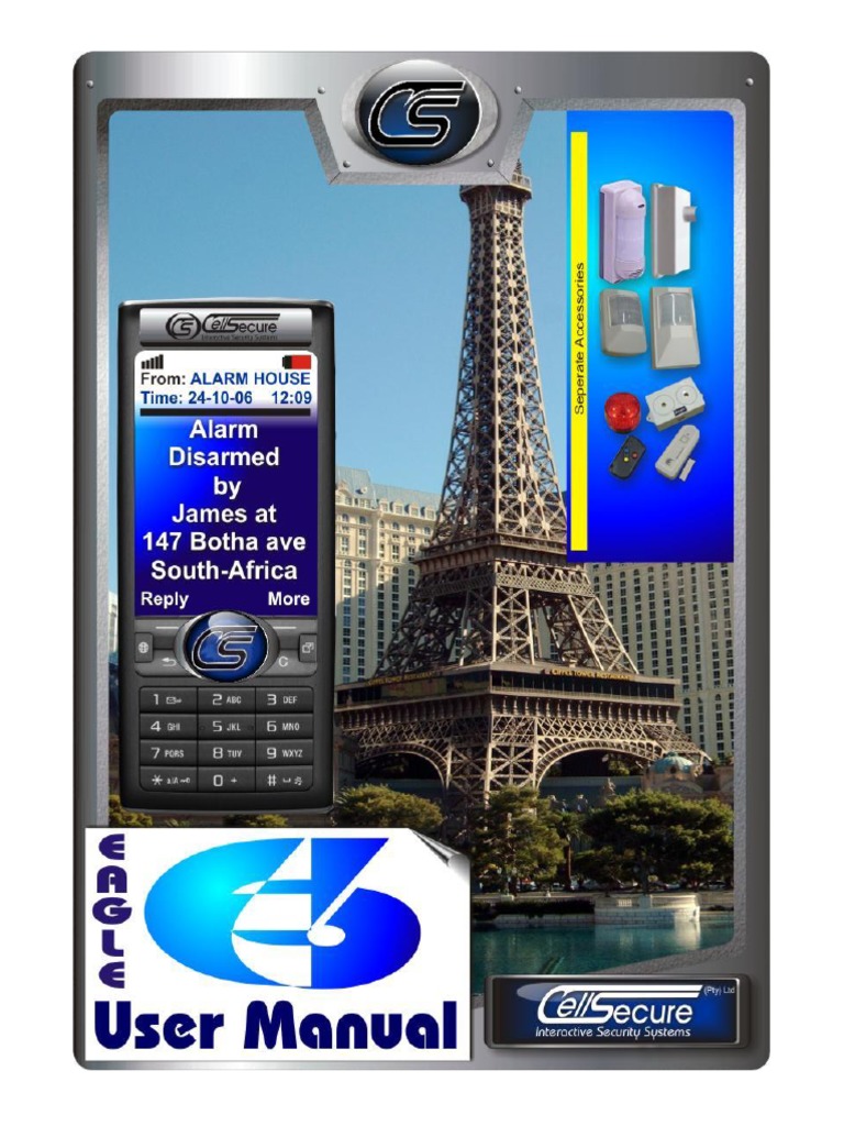 Cellsecure E6 Product User Manual | PDF | Security Alarm | Remote Control