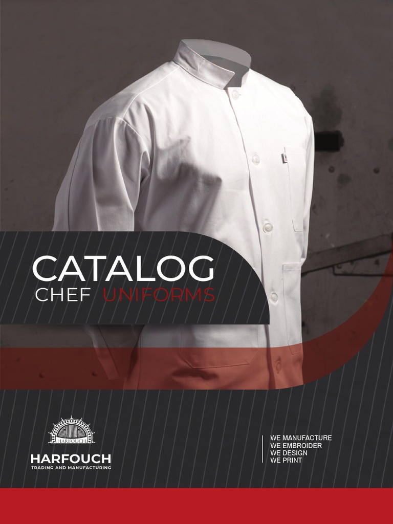 Harfouch - Chef Uniform Catalog | PDF | Shirt | Softlines (Retail)