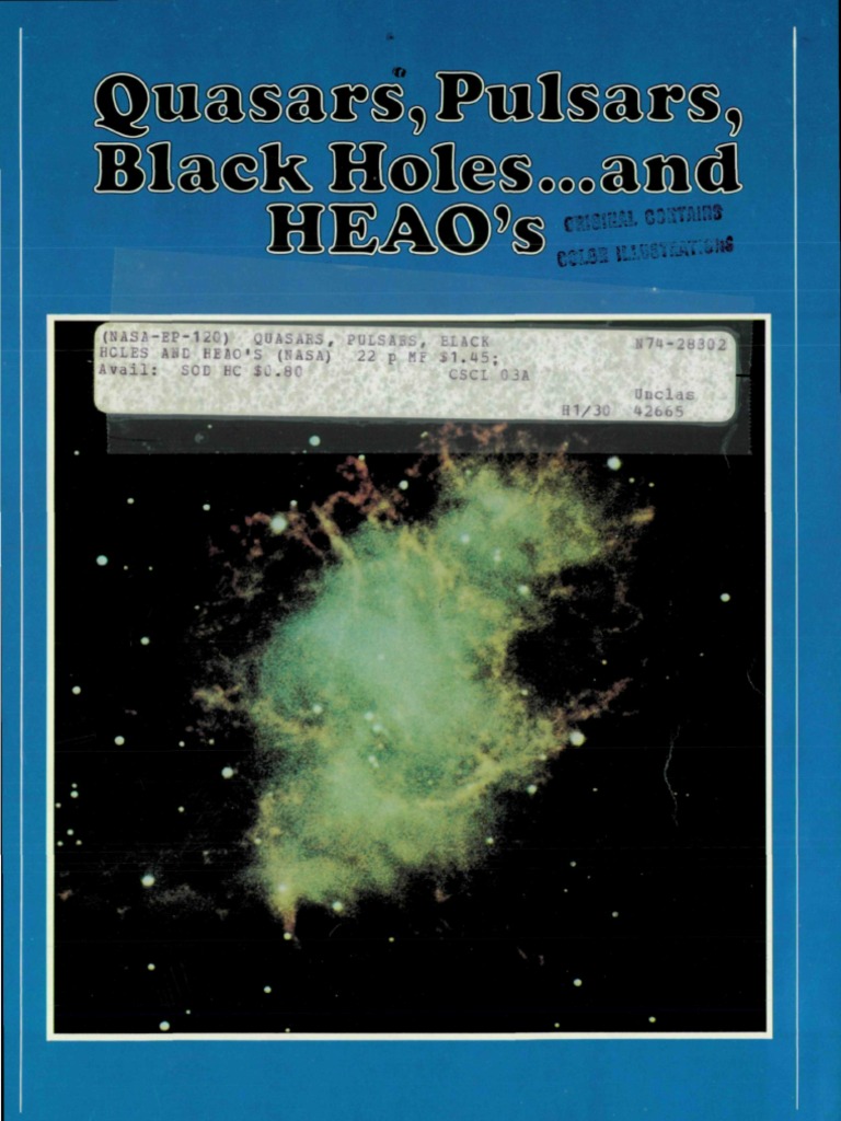 Quasars, Pulsars, Black Holes and HEAO's | Quasar | Stars