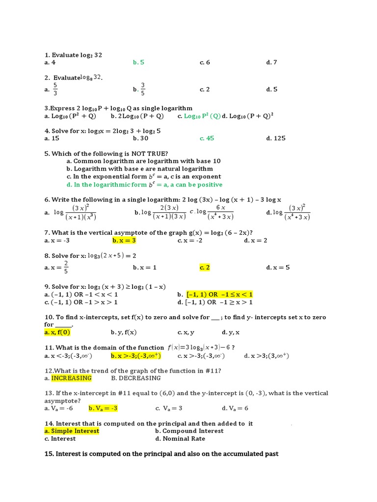 Finals in Gen Math | PDF | Present Value | Interest