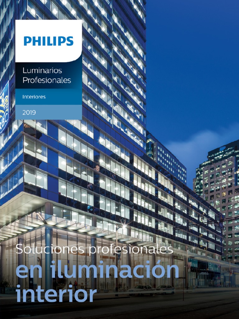 Catalogo Luminarios Profesionales INDOOR Phillips | PDF | Diodo emisor ...