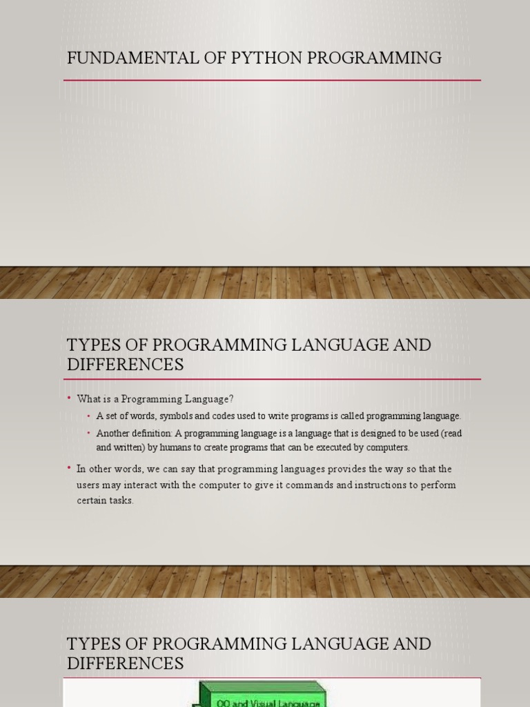Fundamental of Python Programming - Presentation1 | Download Free PDF ...