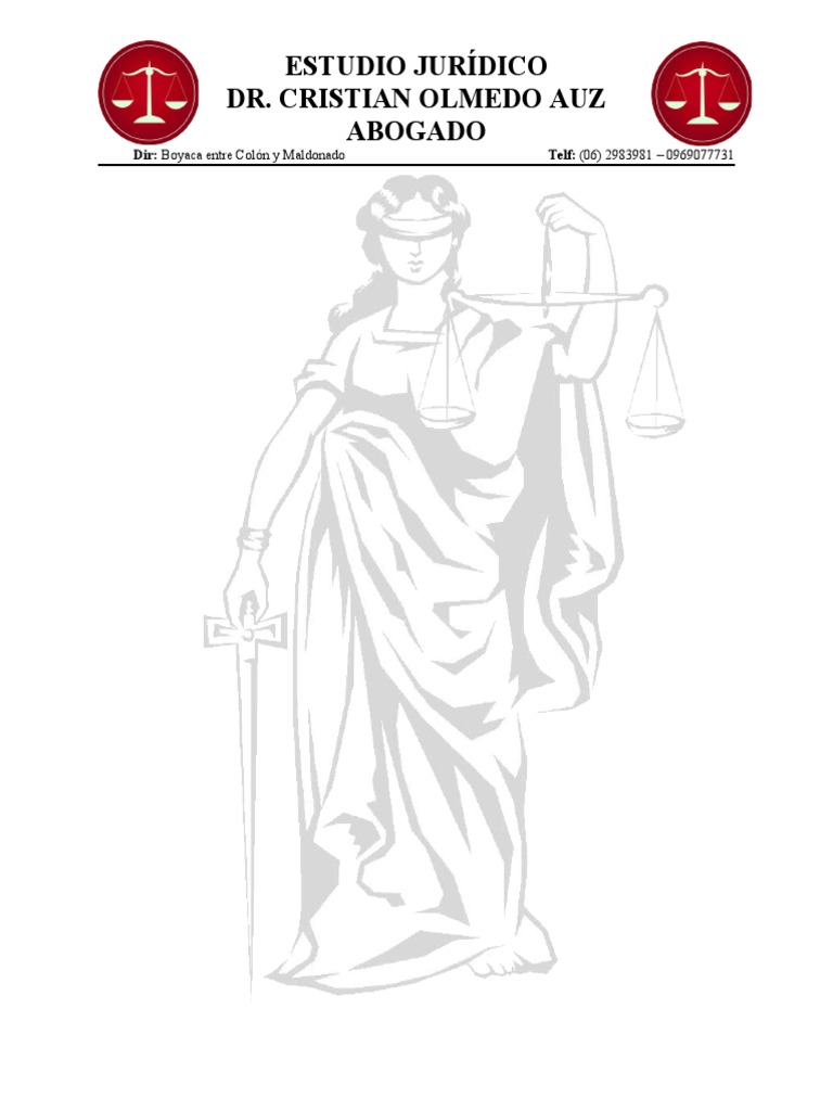 Plantilla Escrito Pdf Derecho