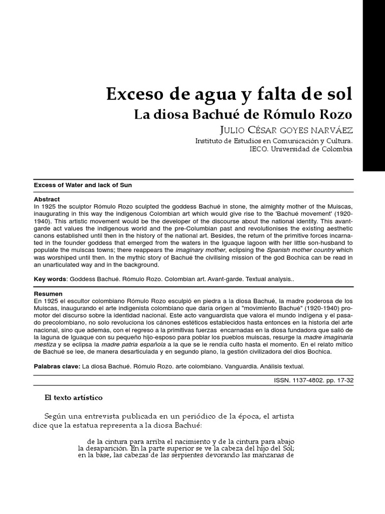 Movimiento Bachue, Romulo Rozo | PDF | Escultura