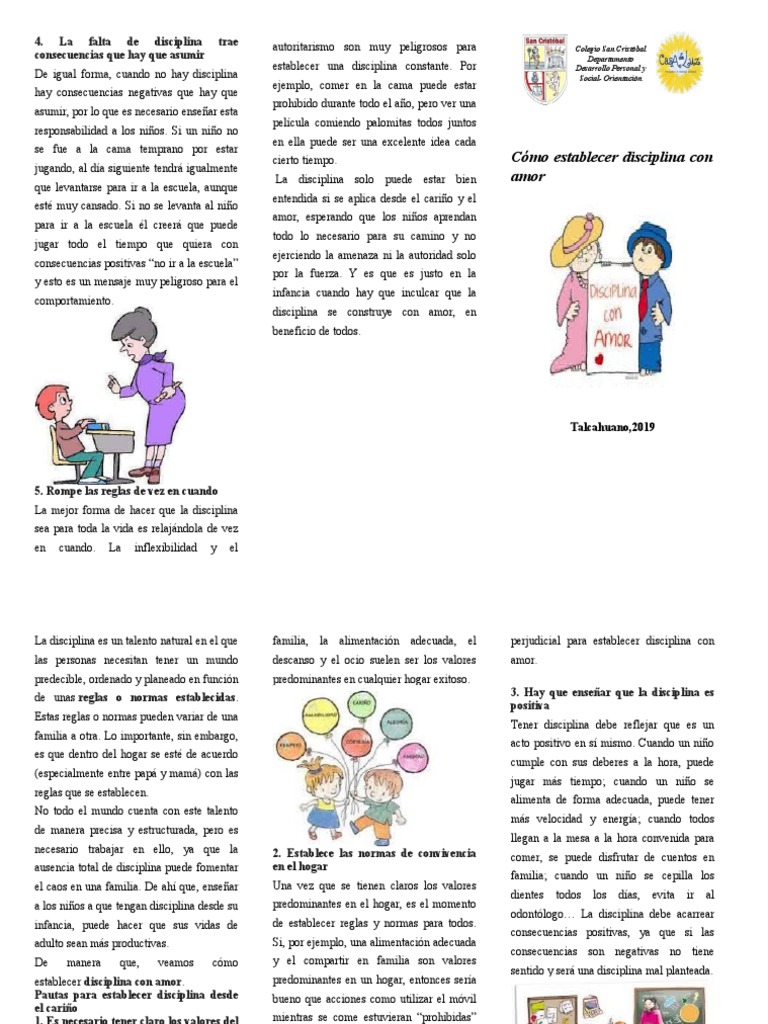 Como Establecer La Disciplina Con Amor | PDF | Disciplinas | Amor