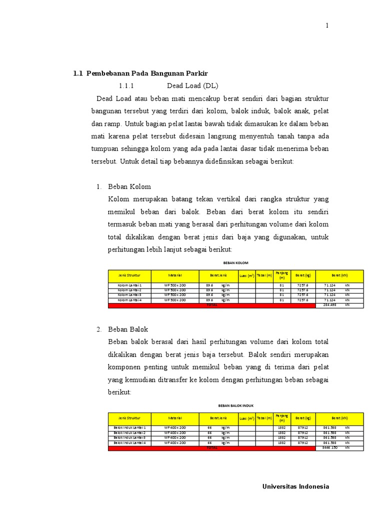 Makalah Pembebanan Dan Struktur Atas | PDF