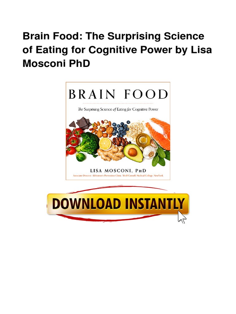 Brain Food The Surprising Science of Eat PDF | PDF