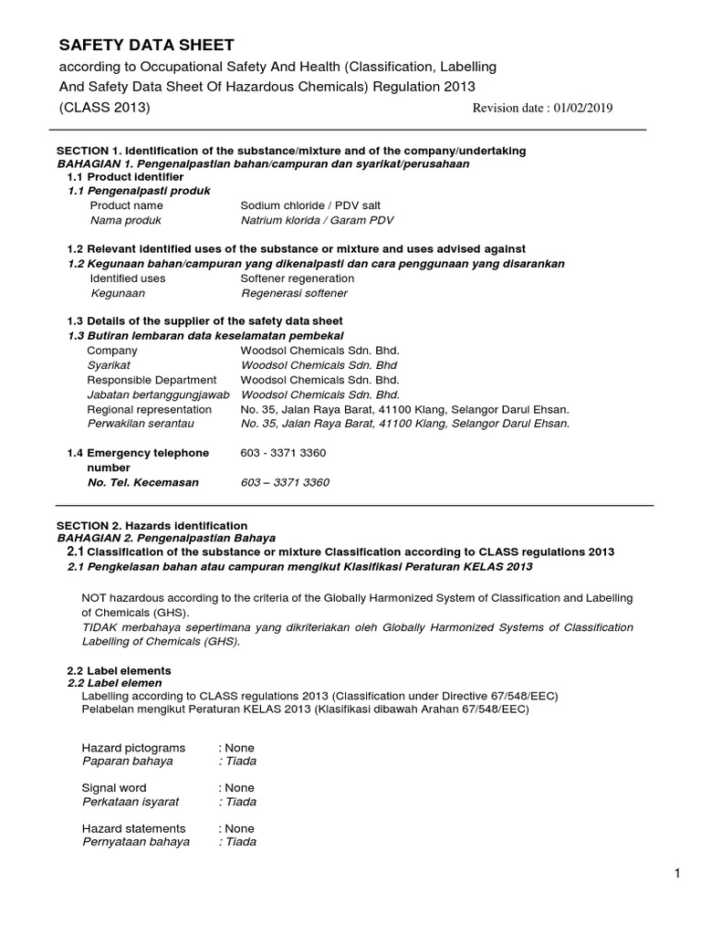 PDV Salt | PDF | Safety | Prevention