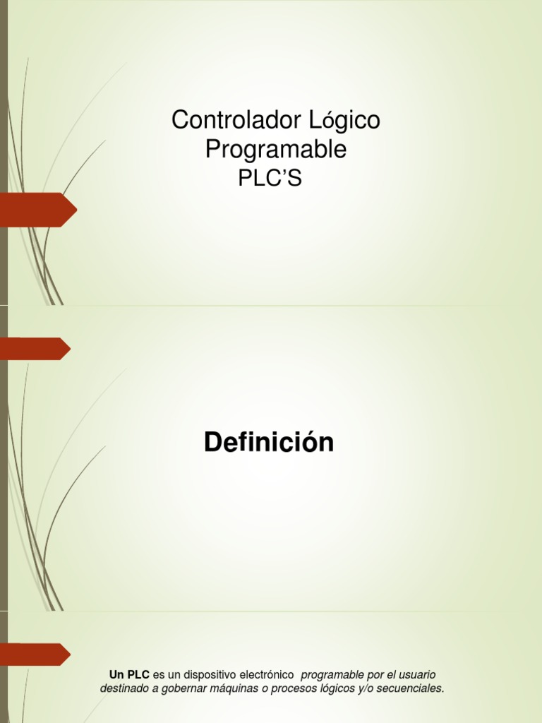 PLC Parte 1 PDF | PDF | Controlador lógico programable | Unidad Central de procesamiento