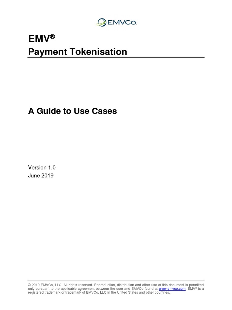 EMVCo Payment Tokenisation A Guide To Use Cases v1.0 | PDF | Emv ...