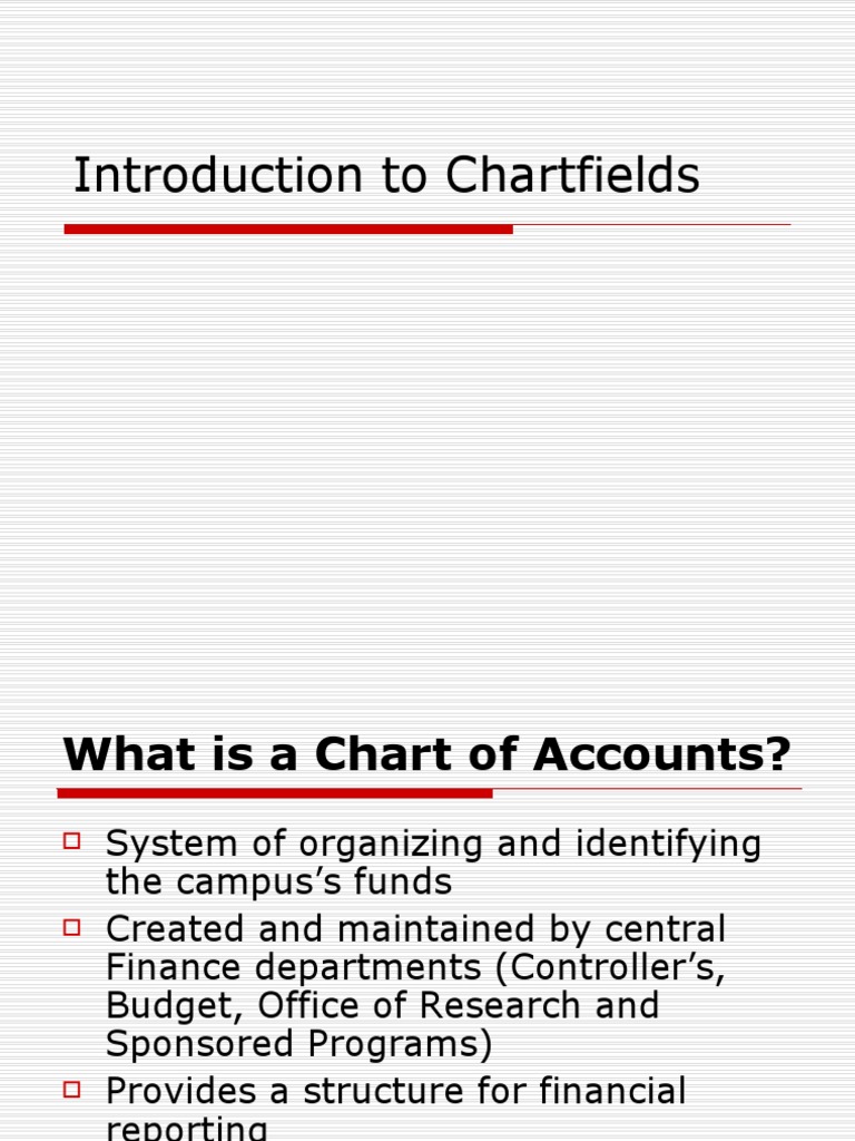 Understanding Chartfields Explained | PDF | Business | Economies