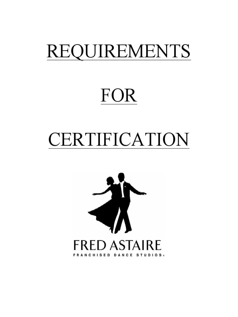 Dance Teacher Certification Requirements | PDF | Ballroom Dance | Dances