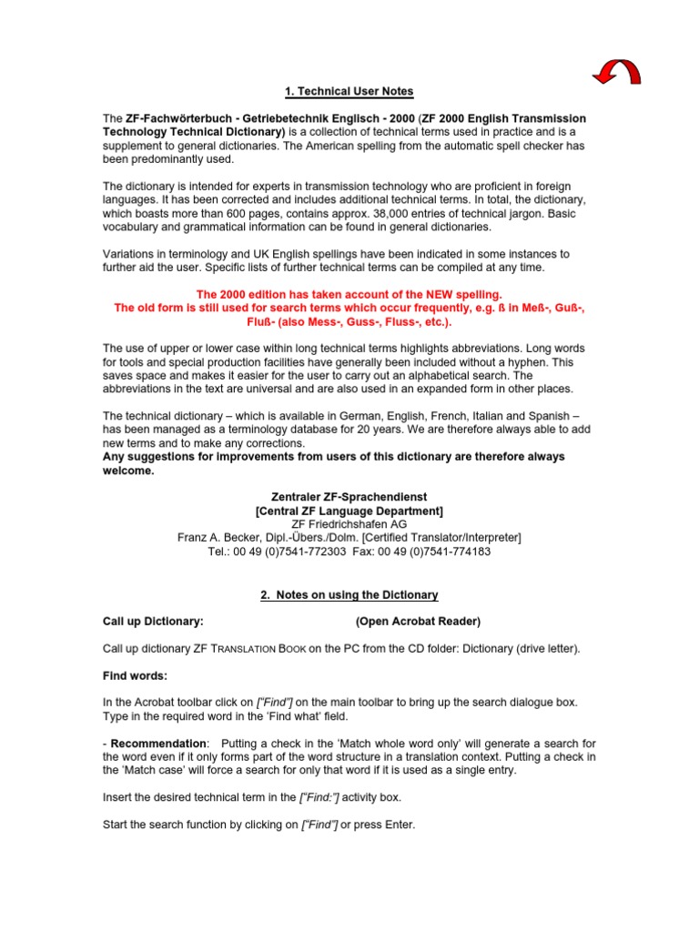 DictionaryGerman To English | PDF | Jargon | Dictionary