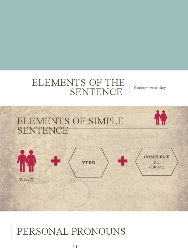 Elements of The Sentence | PDF