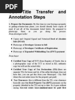 TCT Transfer and Annotation Guide | PDF | Receipt | Taxes