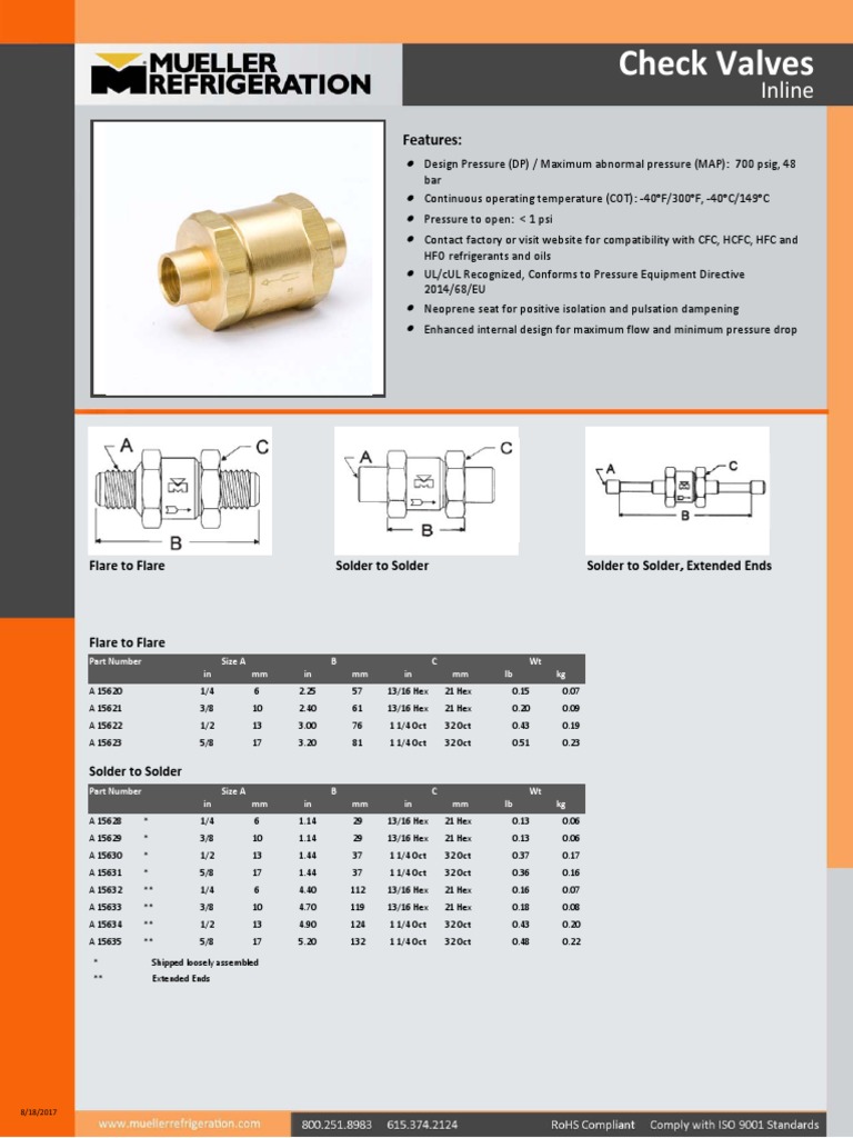 Check Valves | PDF | Chlorofluorocarbon | Valve