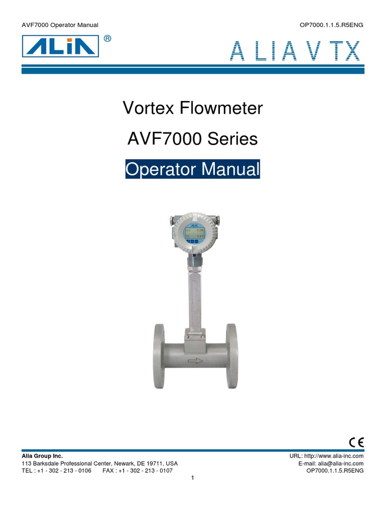 Alia Manual Avf7000 | PDF | Parameter (Computer Programming) | Calibration
