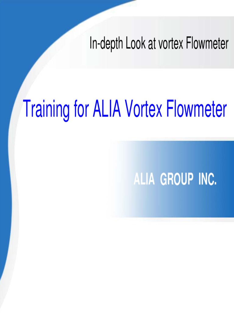 Vortex Training | Download Free PDF | Flow Measurement | Liquids