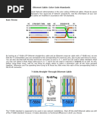 Ethernet Cable Color Coding Diagram PDF | PDF | Electrical Connector ...
