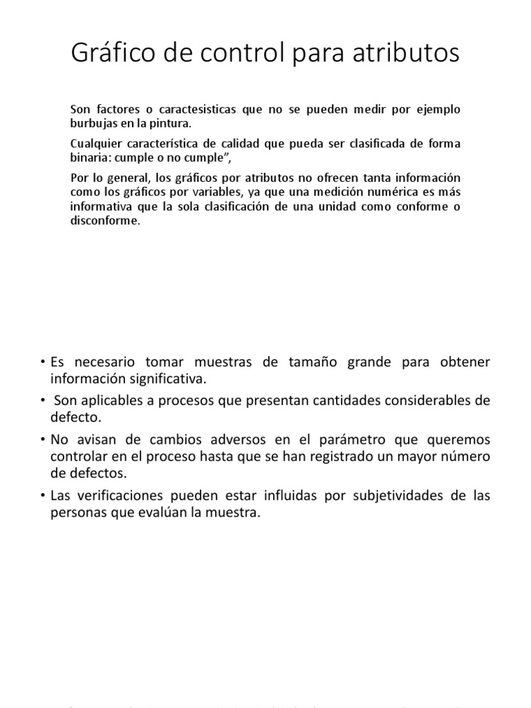 Cartas de Control Por Atributos PDF | PDF | Informática y tecnología de la información | Science
