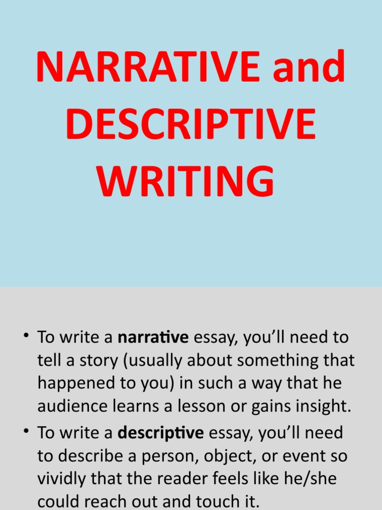 Descriptive Text | PDF | Essays | Narrative