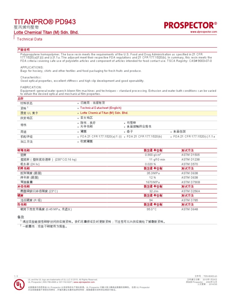 PP Titanpro PD943 PDF | PDF